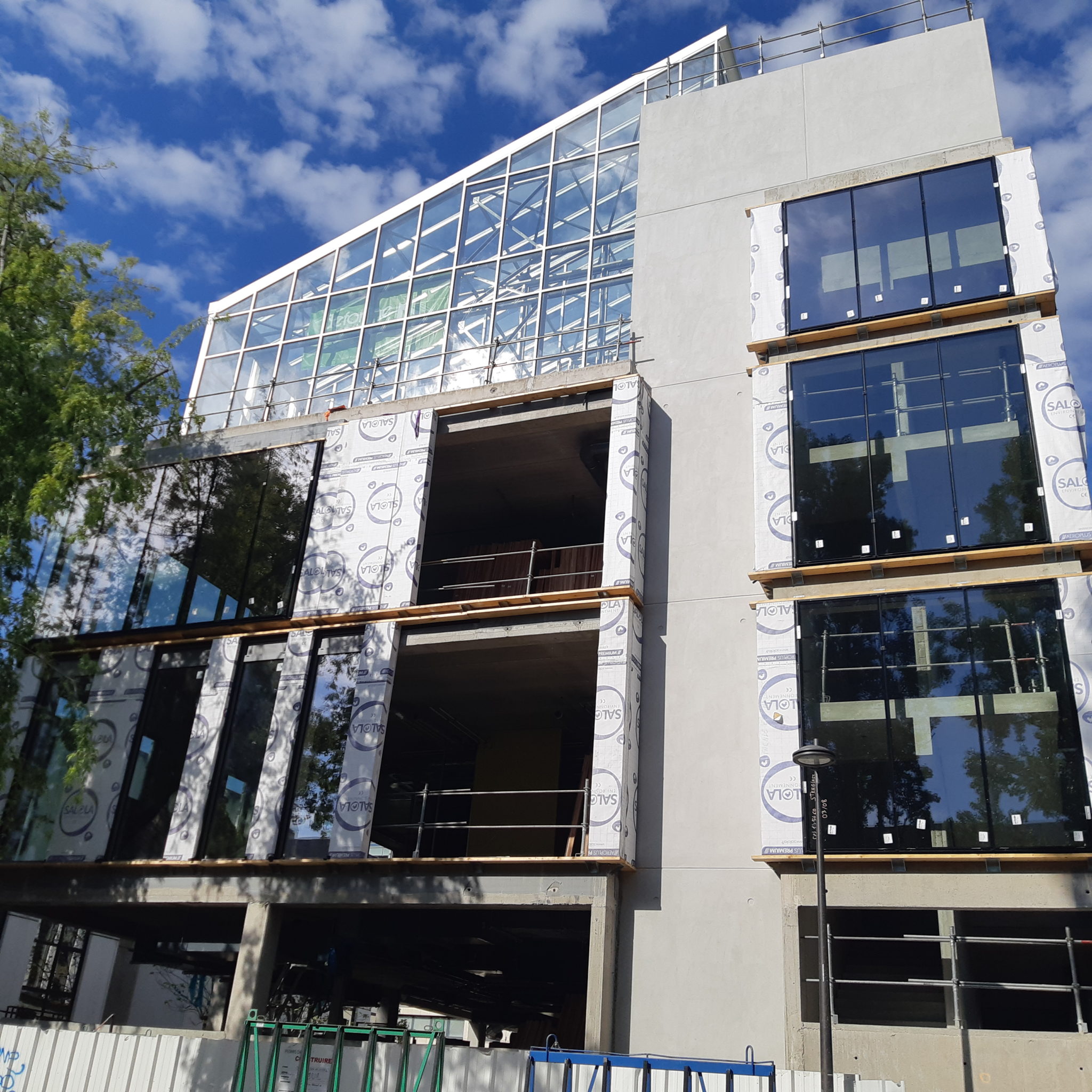 Construction du bâtiment de recherche M8 sur le site Monod de l’ENS ...