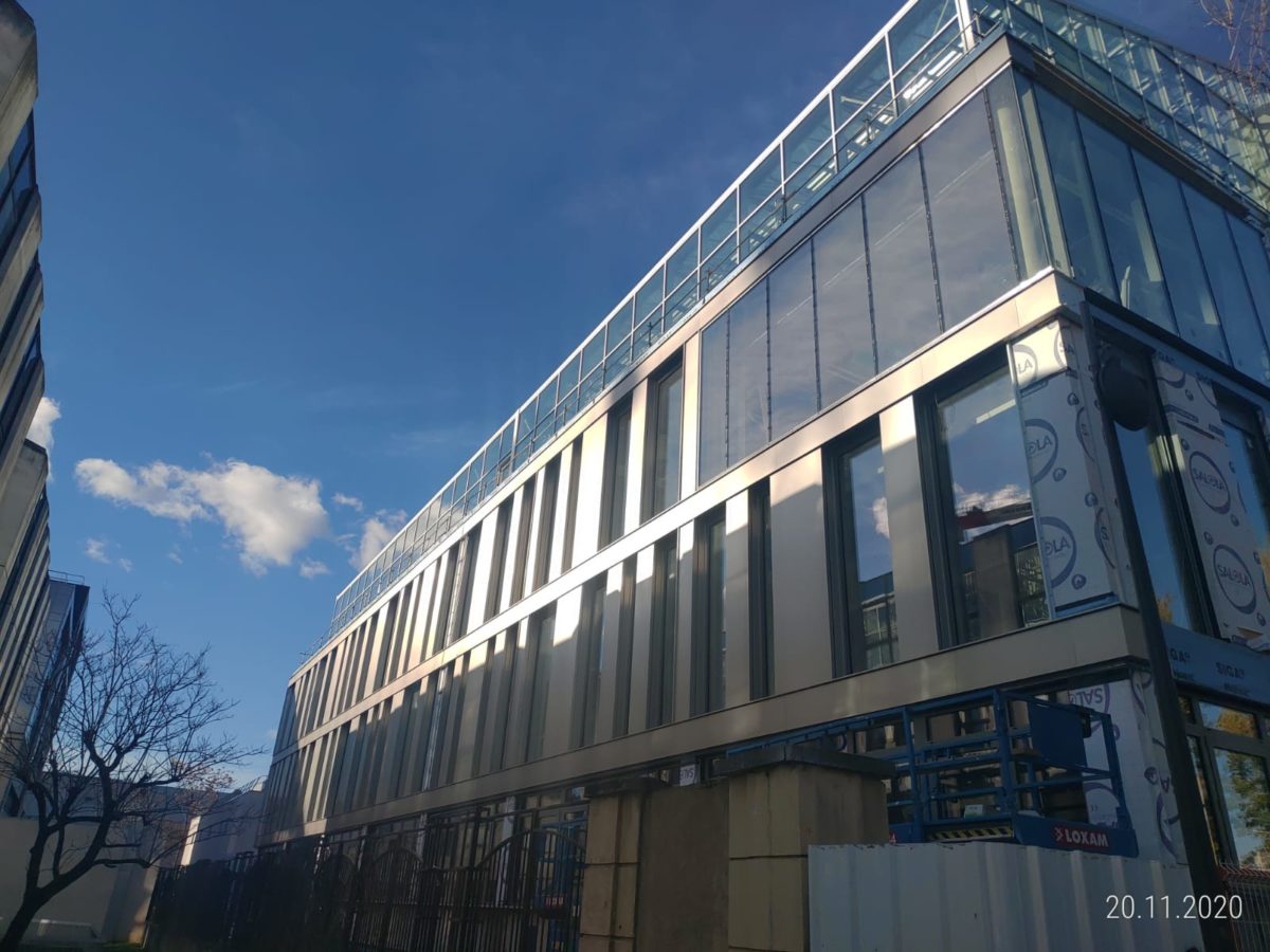 Construction du bâtiment de recherche M8 sur le site Monod de l’ENS ...